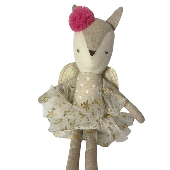 Alimrose | Toys | Alimrose Merry Angel Linen Deer Plush Tulle Tutu ...